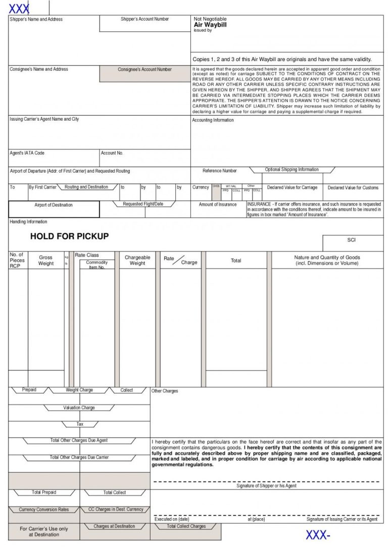 Air Waybill: What It Is and Why It's Important - Grand Aire, Inc